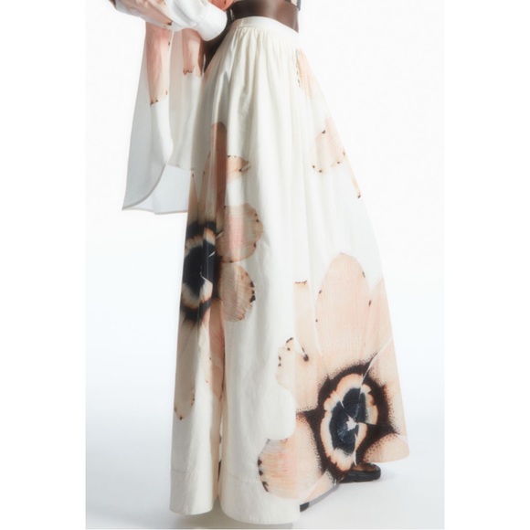 COS | Skirts | Cos Floralprint Beaded Maxi Skirt Nwt | Poshmark